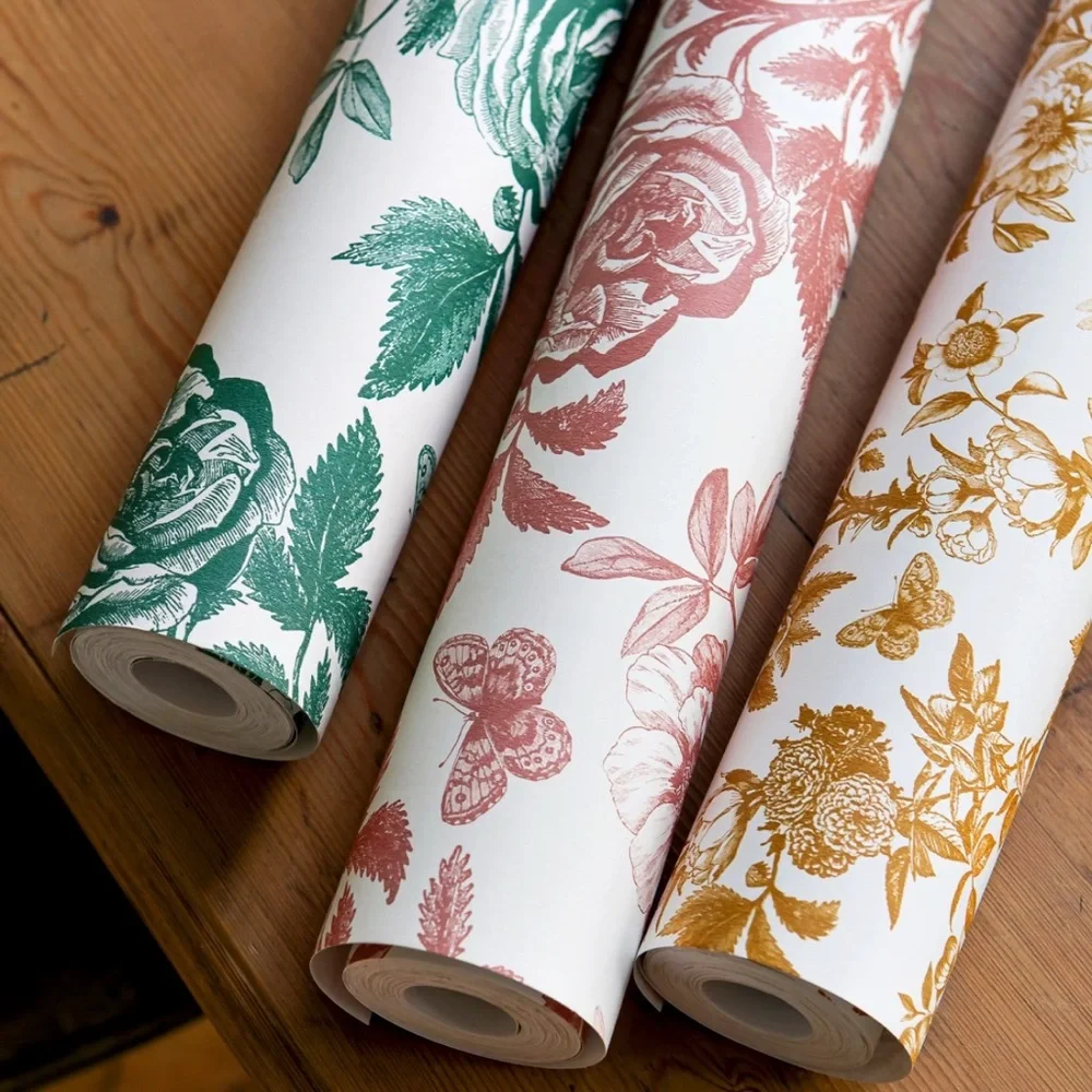 Sezane | Wall Decor | Sezane Green Floral Wallpaper One Roll | Poshmark
